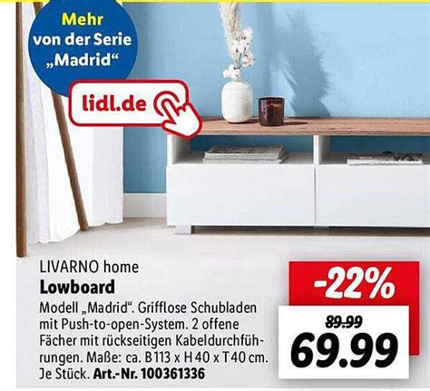 Livarno Home Lowboard Angebot Bei Lidl 1Prospekte De