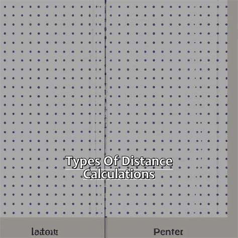calculating the distance between points in excel