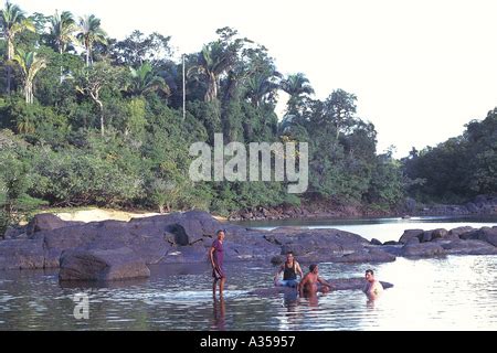 Xingu Amazon Rain Forest Brazil Indigenous People Celebrating