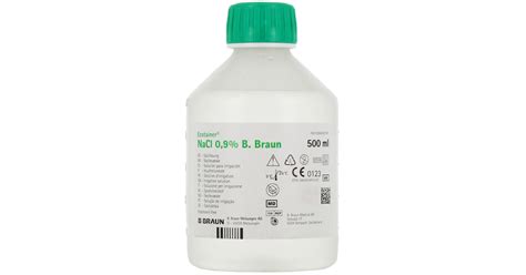 Solution irrigation 0 9 NaCl B Braun Ecotainer Sérum physiologique