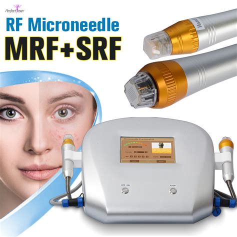 Two Handles RF Fractional Microneedling Machine Skin Rejuvenation Non
