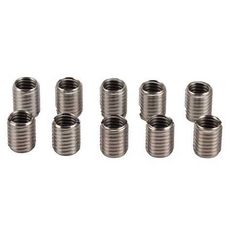 10Pcs Inserts Filetés Filetage Femelle M10 x 1 5mm Filetage Mâle M12