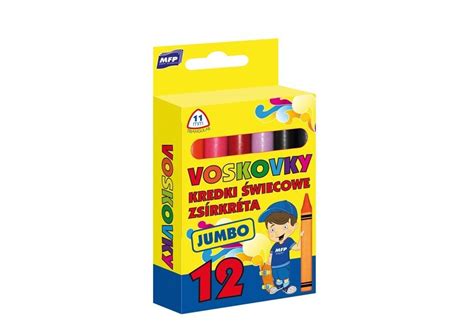 Kredki woskowe trójkątne Jumbo 12 kolorów MFP