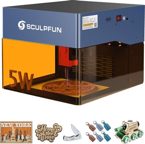 SCULPFUN ICube Pro Mini Laser Engraver 5W Output Fast Laser Cutter And
