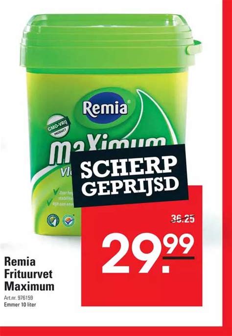 Remia Frituurvet Maximum Aanbieding Bij Sligro Folders Nl