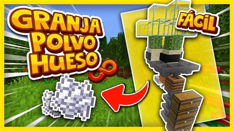 Granja de POLVO de HUESO AUTOMÁTICA AFK Tutorial Minecraft 1 15