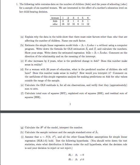 solved the following table contains data on the number of