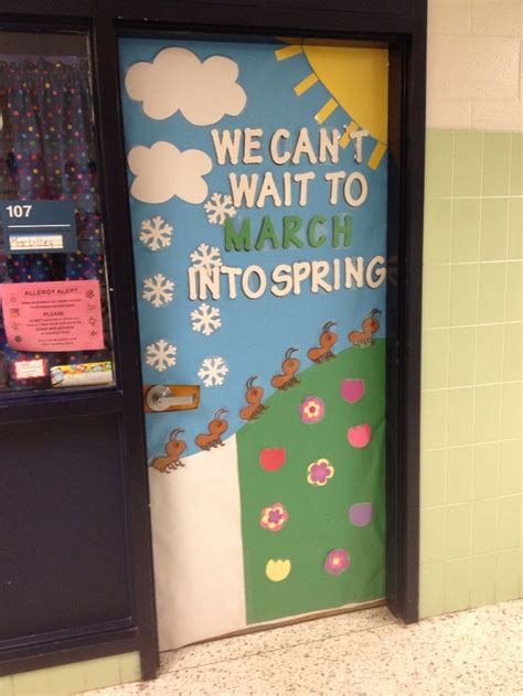We Can T Wait To March Into Spring Classroom Door Ideas March Spring