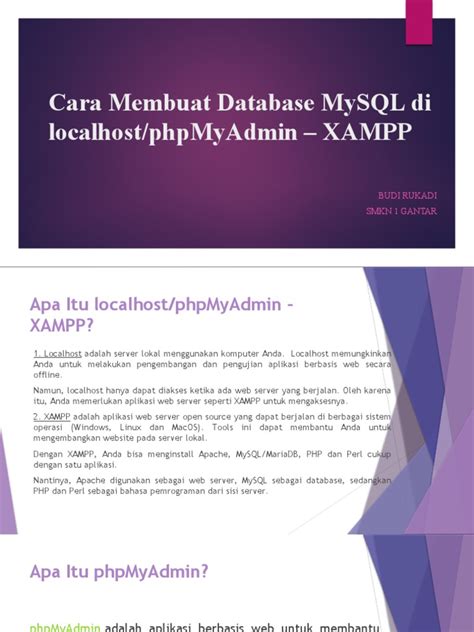 cara membuat database mysql di localhost pdf
