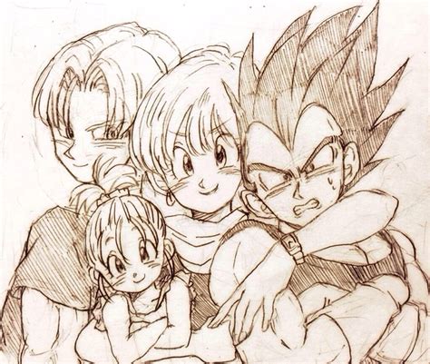 Vegeta Bulma Trunks And Bra Dragon Ball And More Drawn By