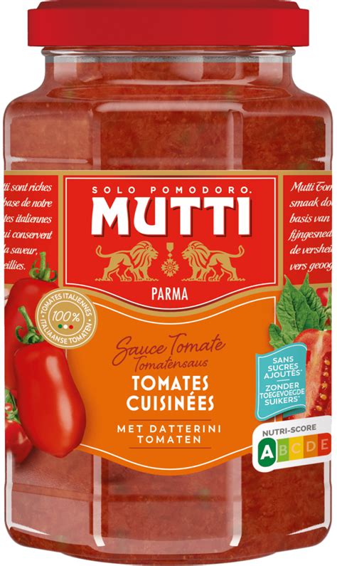 Sauces tomates cuisinées Sauces italiennes Mutti France