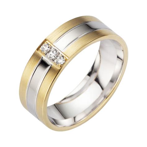 Unique Eheringe Gelb Und Wei Gold Mit Diamanten Breite Mm Wr