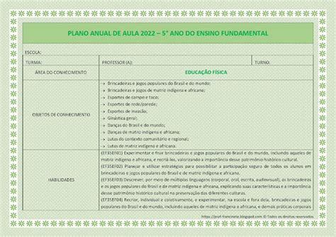 Blog Da Profa Francinete Planejamento Anual Ano Alinhado Bncc