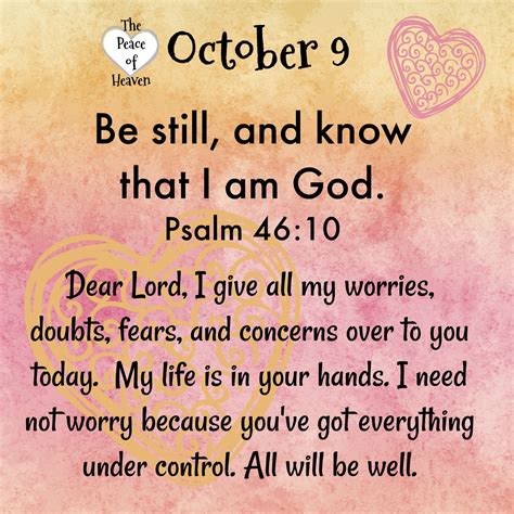 October The Peace Of Heaven