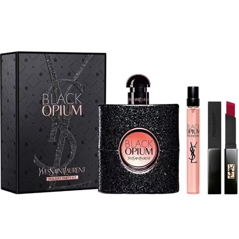 Set Nước Hoa Nữ Yves Saint Laurent YSL Black Opium EDP Set 3 Món 90ml