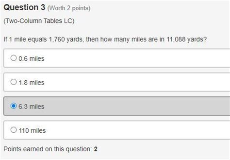 If 1 Mile Equals 1 760 Yards Then How Many Miles Are In 11 088 Yards