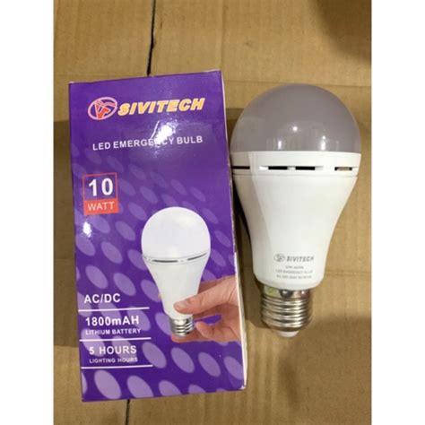 Jual Lampu Emergency Led 10 Watt Sivitech Bola Lampu Magic Lamp Lampu