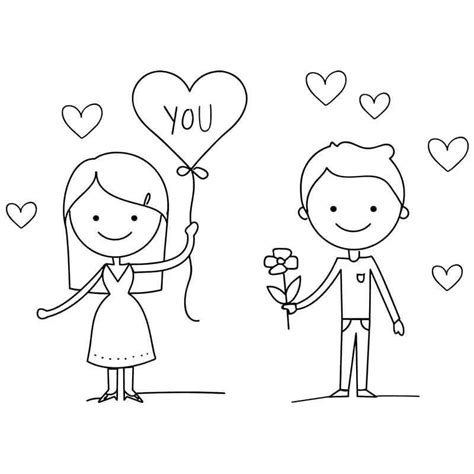 Dibujos De Parejas Para Colorear