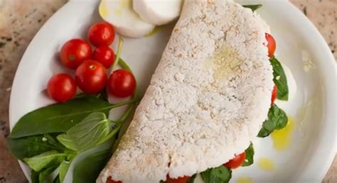 Tapioca Caprese Receita Magra Tomate Mussarela De B Fala E