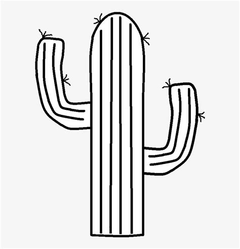 Free Black And White Cactus Clipart Png