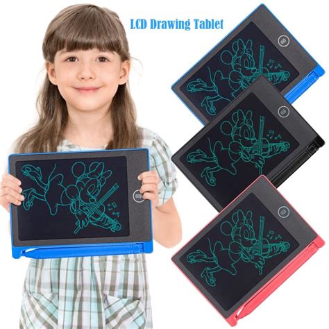 4 4inch Mini Pizarra Mágica Digital Tablero De Dibujo Electrónico