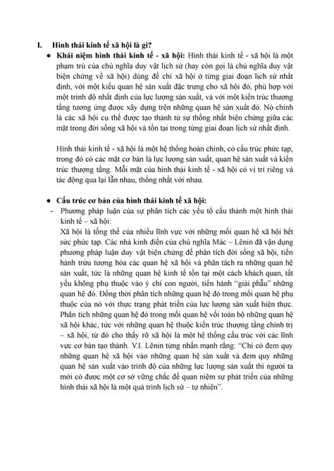 Tổng quan về 6 hình thái kinh tế xã hội và ảnh hưởng