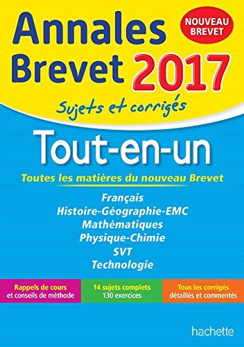 Télécharger Annales Brevet 2017 le Tout en un 3e Nouveau programme
