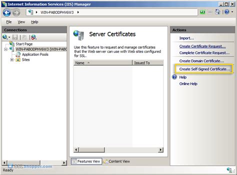 how to create self signed ssl certificates in windows