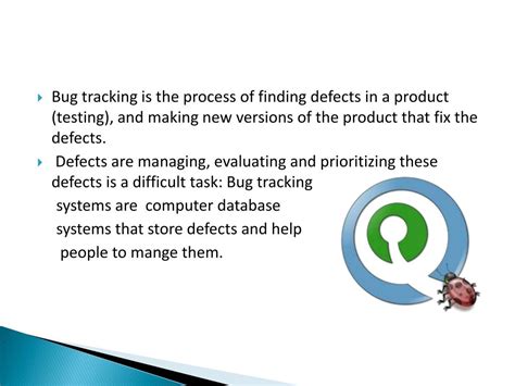 ppt bug tracking system powerpoint presentation free download id 2396959