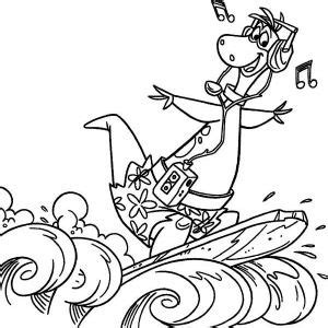The Flintstones Fred Make Toy For Pebbles In The Flintstones Coloring