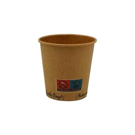 Vaso cartón kraft pe reciclable 120 ml Ø 60 mm Omipack