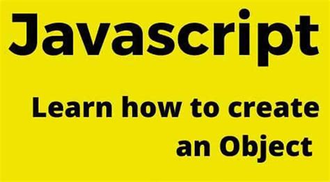 how to create an object in javascript using object create method for beginners