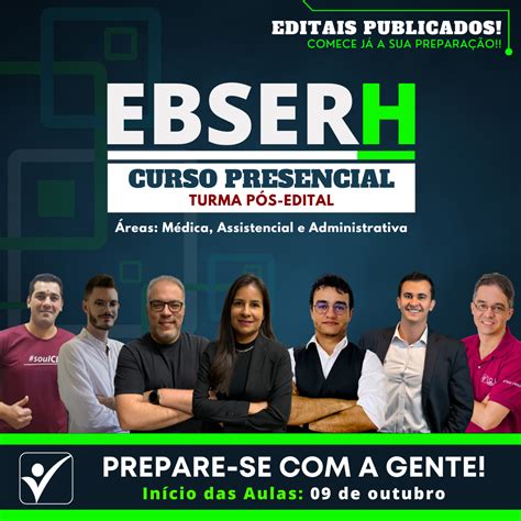 Curso Presencial Pós Edital EBSERH ICL Cursos e Preparatórios