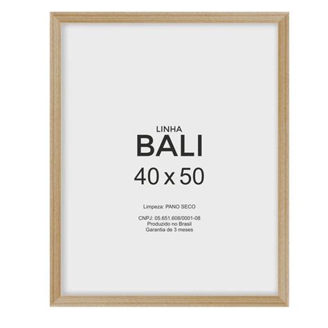 Moldura Pronta Bali Pinus Madeira Pinus Para Fotos De 40x50cm Leroy