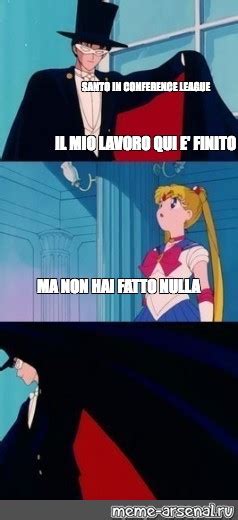 Сomics meme SANTO IN CONFERENCE LEAGUE IL MIO LAVORO QUI E FINITO MA