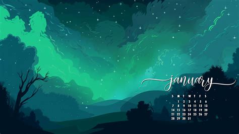 2024 January Calendar Wallpaper Desktop Joey Marlena