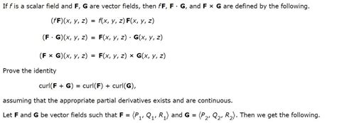 solved if f is a scalar field and f g are vector fields