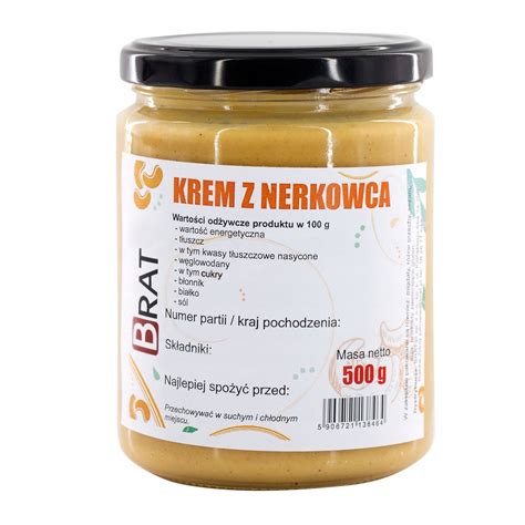 MASŁO PASTA Z ORZECHÓW NERKOWCA Krem 500g 12233199491 Allegro pl