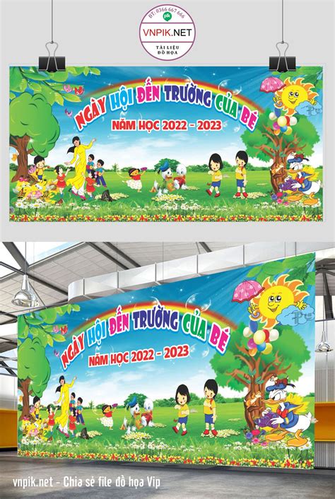 Mẫu Phông Nền Khai Giảng Năm Học Mới File Corel 88 VNPIK