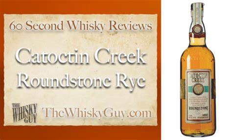 Catoctin Creek Roundstone Rye 92 Proof Whiskey 60 Second Whisky