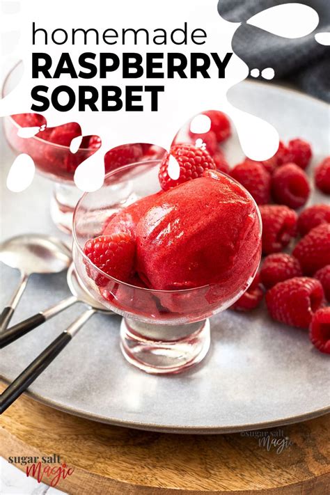 Homemade Raspberry Sorbet Sugar Salt Magic