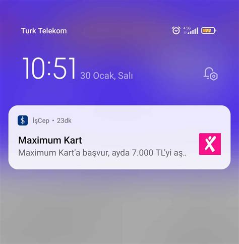 İş Bankası 7 24 Bana Bildirim Gönderiyor Kredi Kartı Alın Diye Yeter