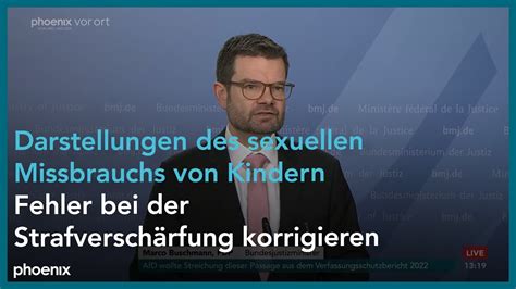 Darstellungen Des Sexuellen Missbrauchs Von Kindern Justizminister