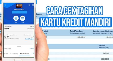 4 Cara Cek Tagihan Kartu Kredit Mandiri