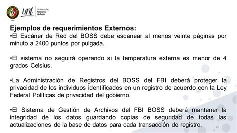 Requerimientos No Funcionales PPT