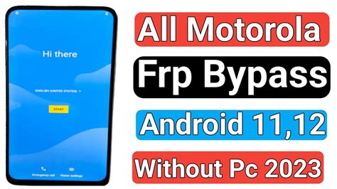 All Moto Motorola 2023 Android 10 11 FRP Google Lock Bypass WITHOUT PC