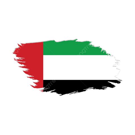 United Arab Emirates National Flag Vector With Transparent United Arab