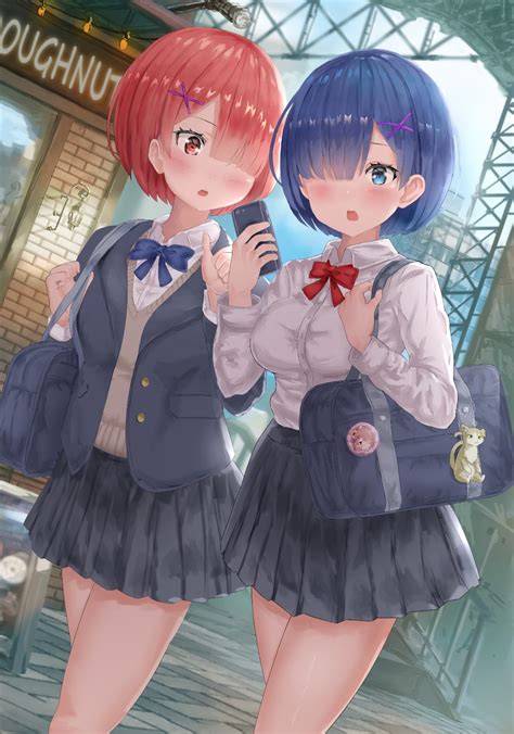Rem And Ram Re Zero Kara Hajimeru Isekai Seikatsu Drawn By Toma