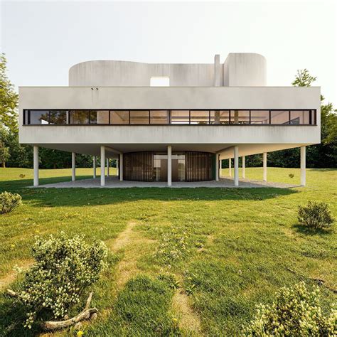 A Few Facts About Villa Savoye Dark Side Arch O Corbusier