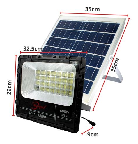 Reflector Solar Led W Potente Panel Y Control Remoto Hd